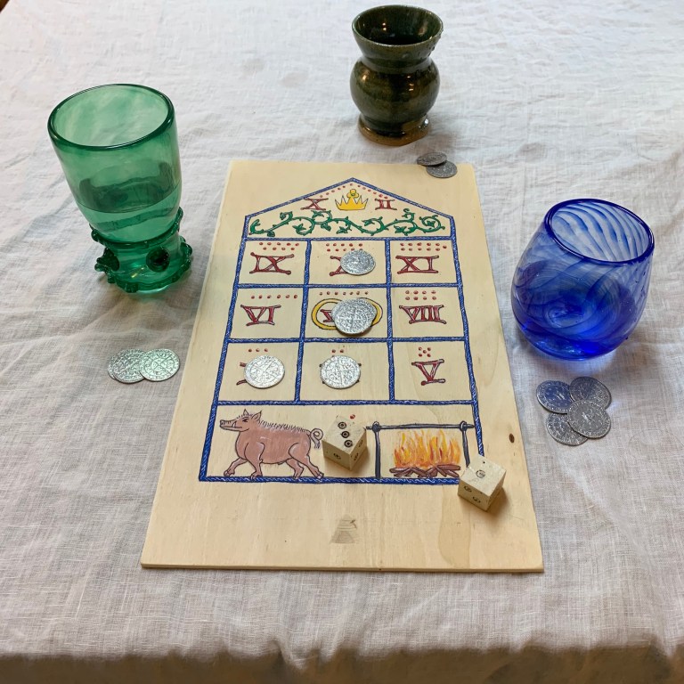 Medieval Games Box with Painted Gluckhaus Board Lid – Medieval York ...